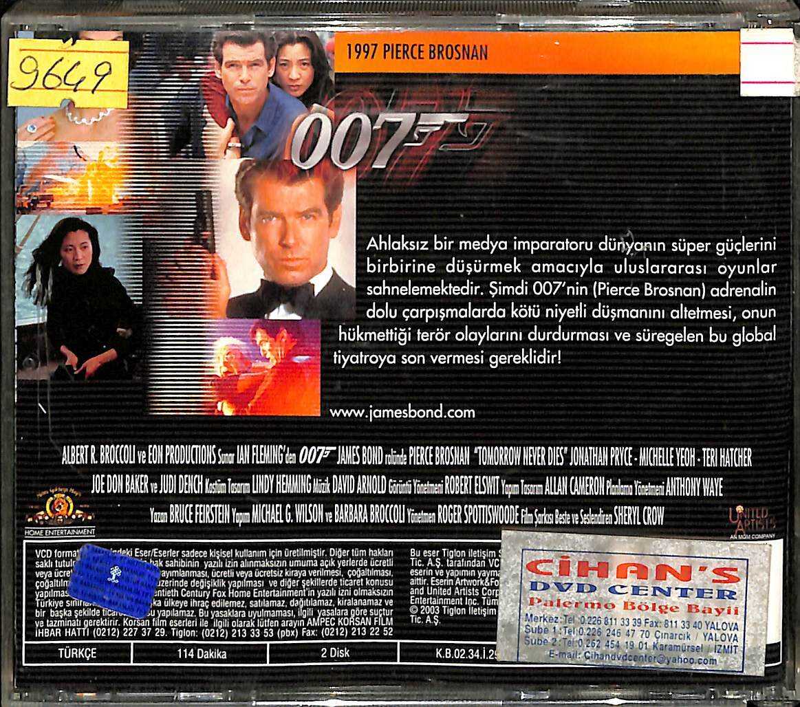007 Yarın Asla Ölmez (James Bond) VCD Film VCD14203 Yabancı