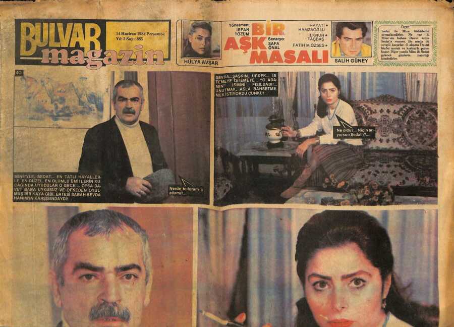 Bulvar Gazetesi Magazin Eki 14 Haziran 1984 - İnleyen Nağmeler ...