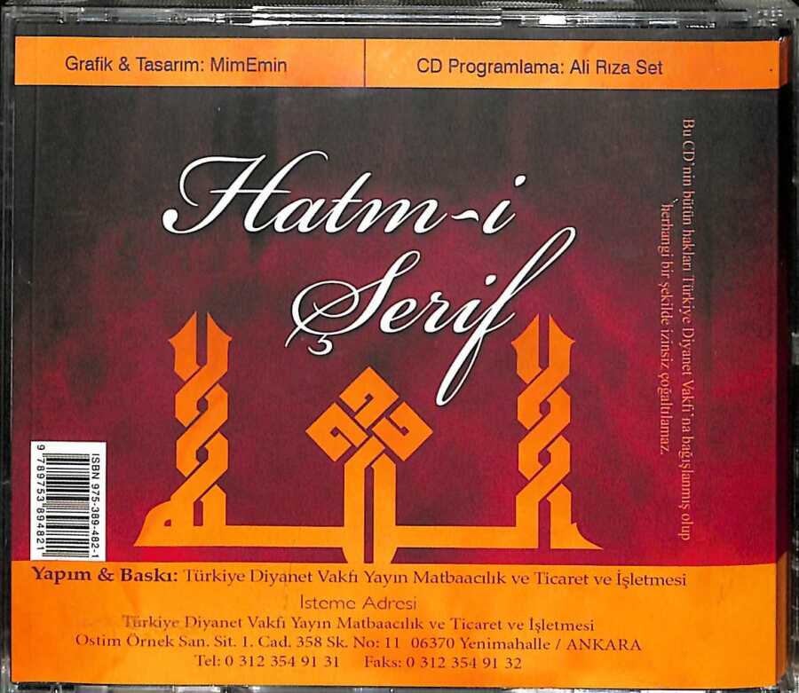 Dr. Tayyar Altıkulaç *Hatm-i Şerif * ( İkinci El ) CD Müzik CD1829 Yerli