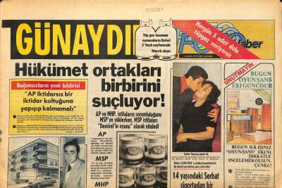 Günaydın Gazetesi 25 Aralık 1977 - Gönül Yazar 40ıncı Yaşını Böyle ...