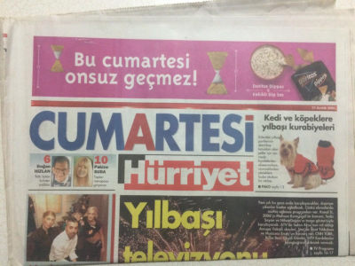 Hürriyet Gazetesi Cumartesi Eki 31 Aralık 2005 - 84te Herkes Sapasağlam ...