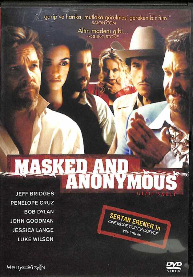 Masked And Anonymous Gizli Saklı DVD Film (İkinci El) DVD2059 Yabancı