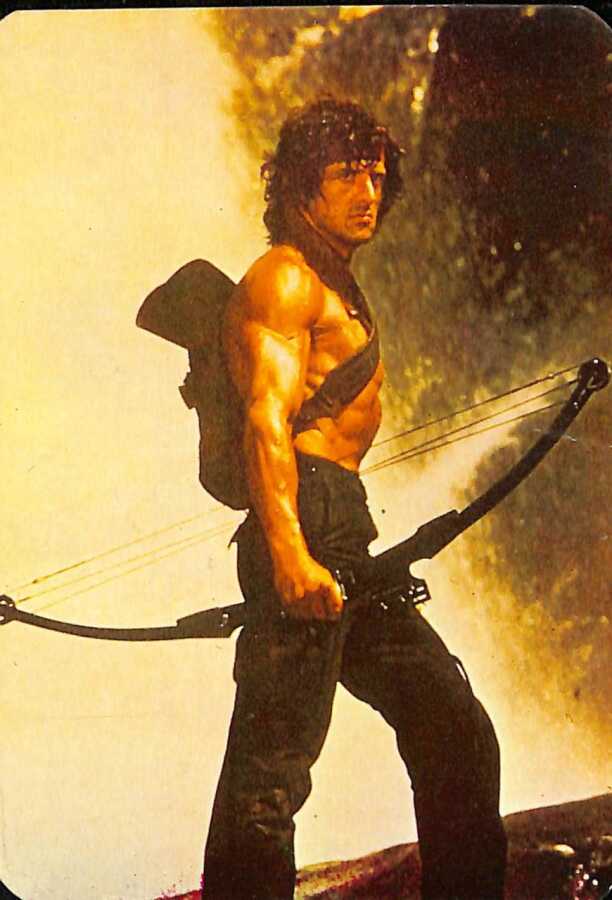 Rambo Küçük Boy Kartpostal (15x10 cm) KRT12950 Yabancı Artist Kartpostalı