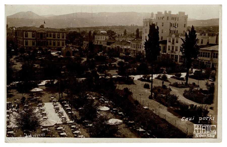 Samsun - Gazi Parkı Eski Kartpostal KRT6252 Samsun