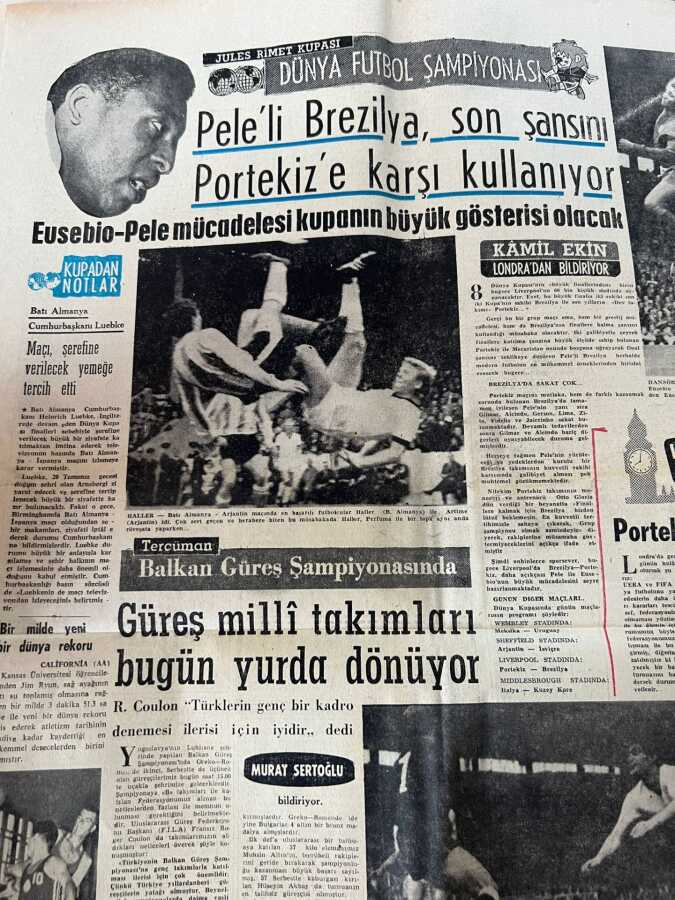 Tercüman 19 Temmuz 1966 Çocuğunu Öpmek İçin Gitmişti Katil Oldu