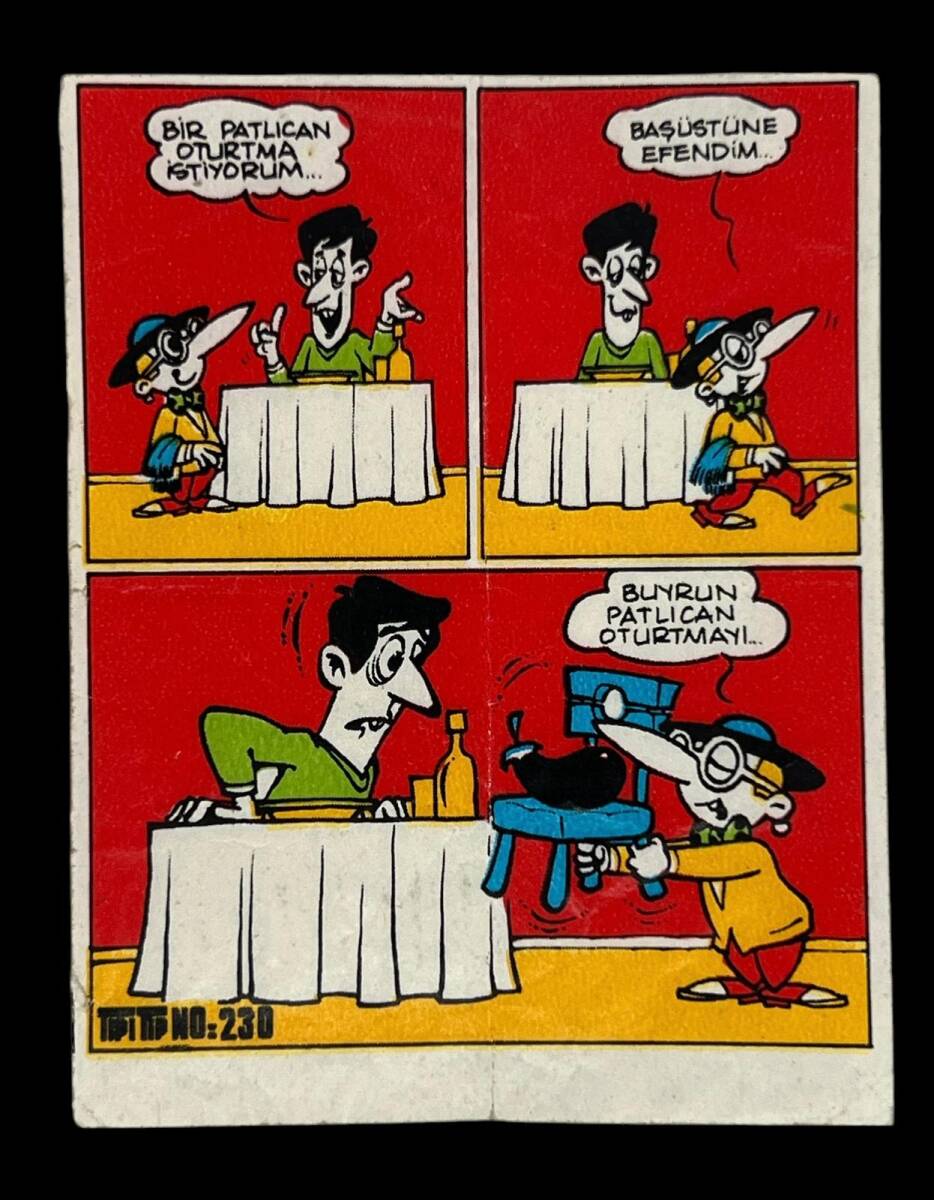 TİPİTİP TİPİ TİP Orjinal Sticker Sakız Kağıdı No 230 SKZ581