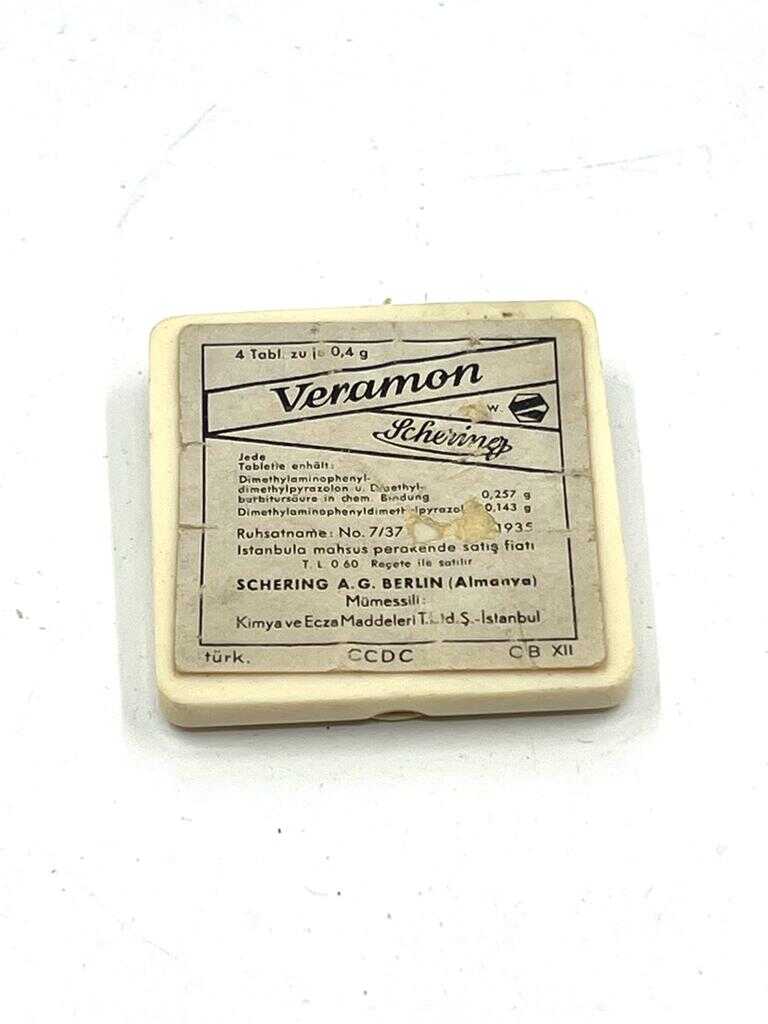 Vintage Calcidine Granulee 1947 İlaç Kutusu MDL78 Eski İlaçlar